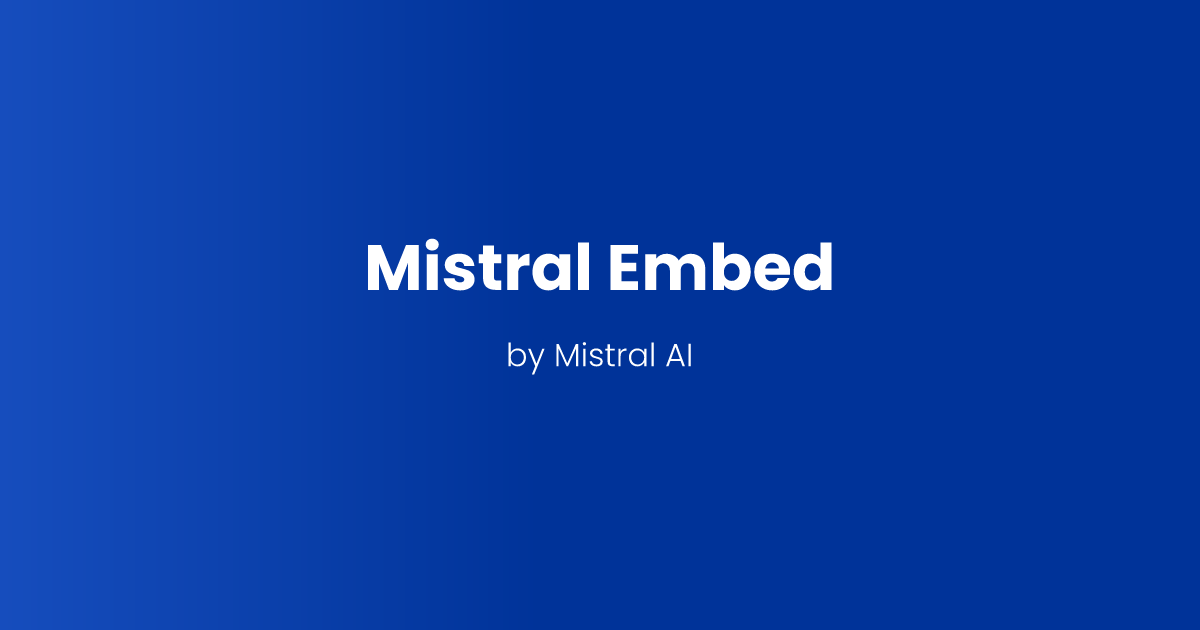 mistral-embed | cortecs
